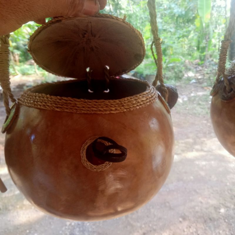 Jual tas etnik natural alami dari buah berenuk/maja/labu menggunakan ...
