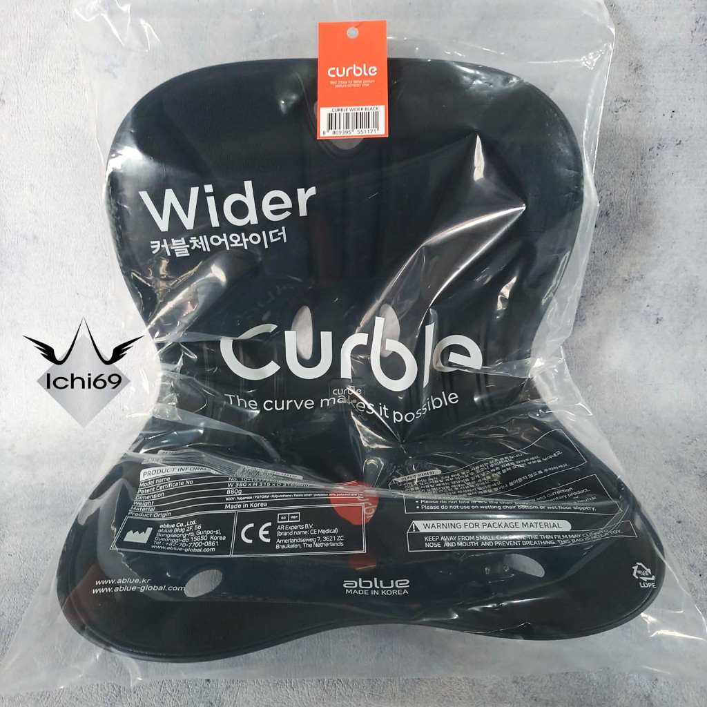 Jual Curble Posture Chair with Wide Seat Kursi Sandaran Lesehan Hitam ...