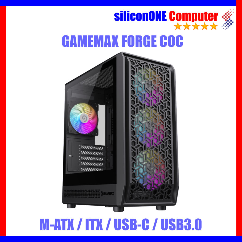Jual GameMax Forge COC - 4FAN ARGB + 1FAN COC Turbo M-ATX ITX Case ...