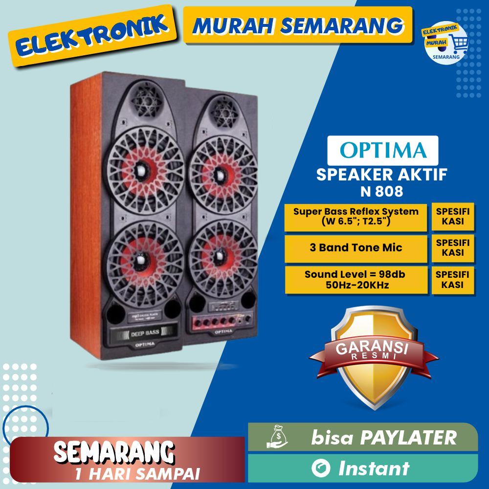 Jual SPEAKER AKTIF OPTIMA N808 BLUETOOTH SUBWOOFER SUPER BASS | Shopee ...