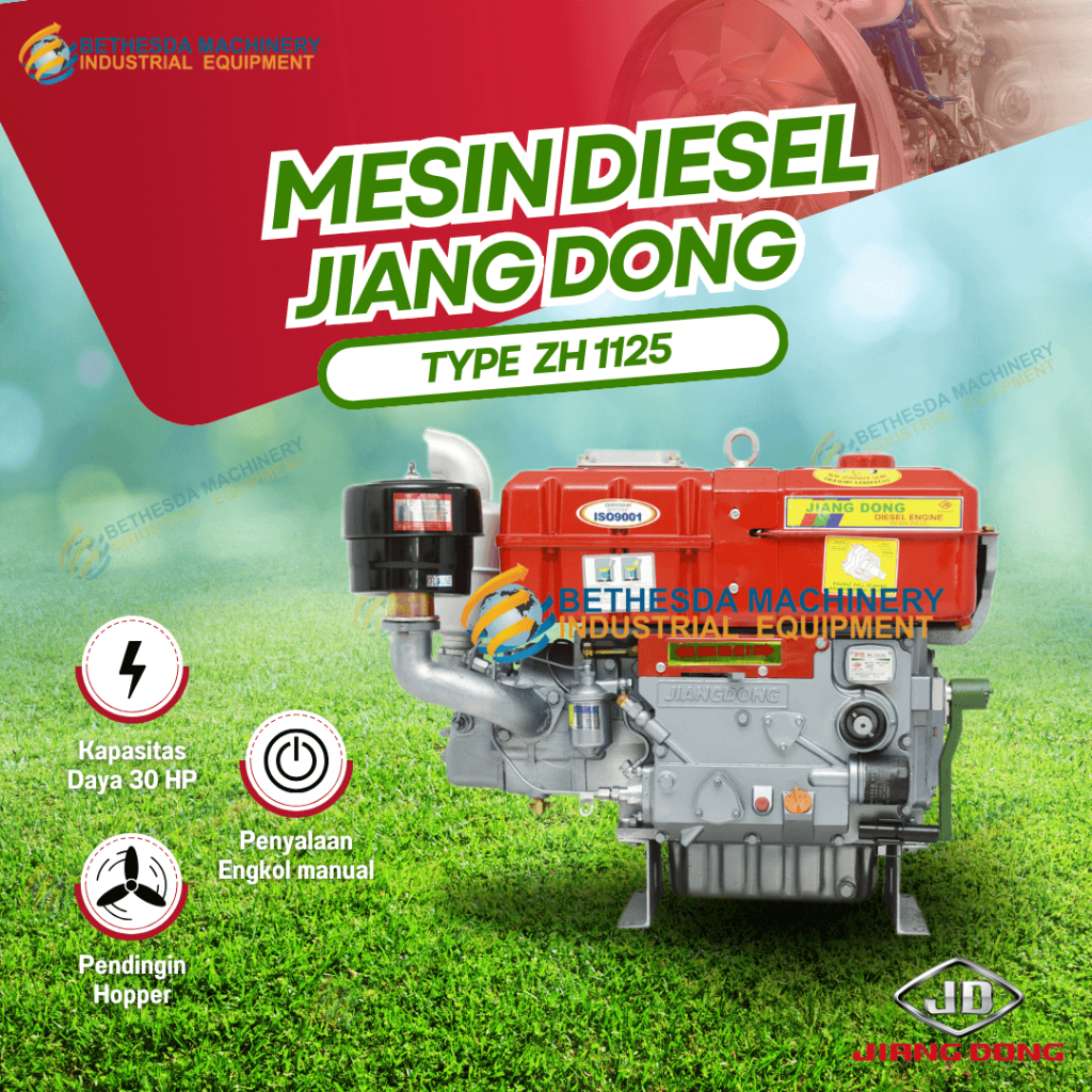 Jual Mesin Penggerak 30 HP - Diesel Jiang dong ZH 1125 TT 30PK Hopper | Shopee Indonesia