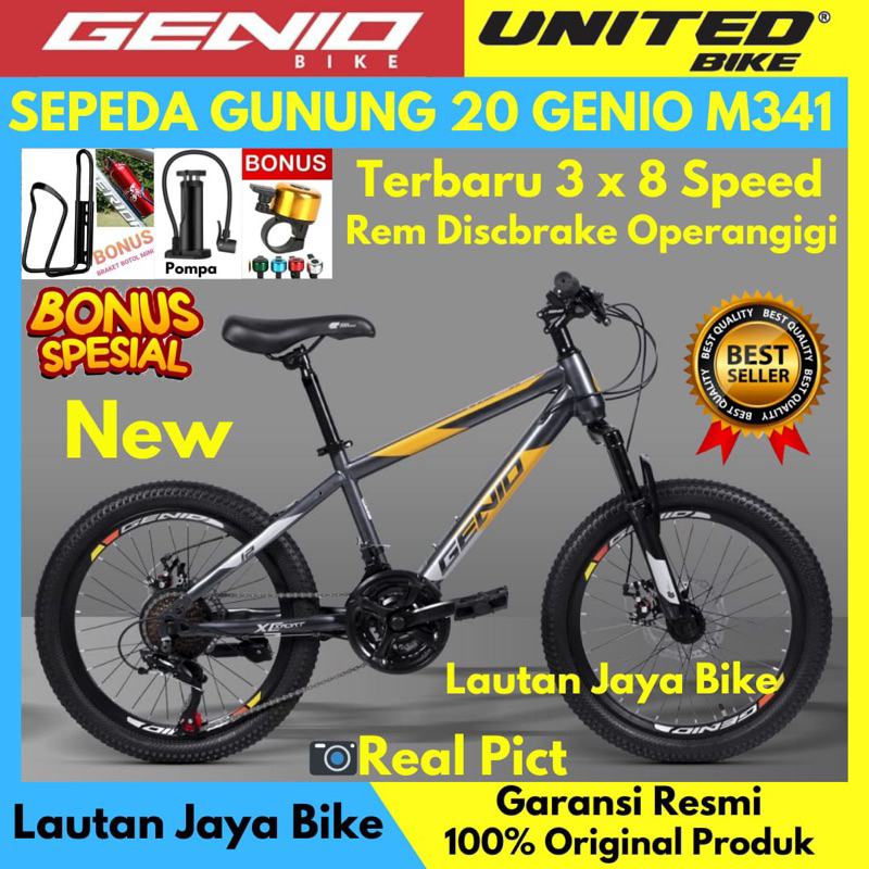 Jual Sepeda Gunung 20 MTB GENIO M341 By Unitedbike Free Gift | Shopee ...