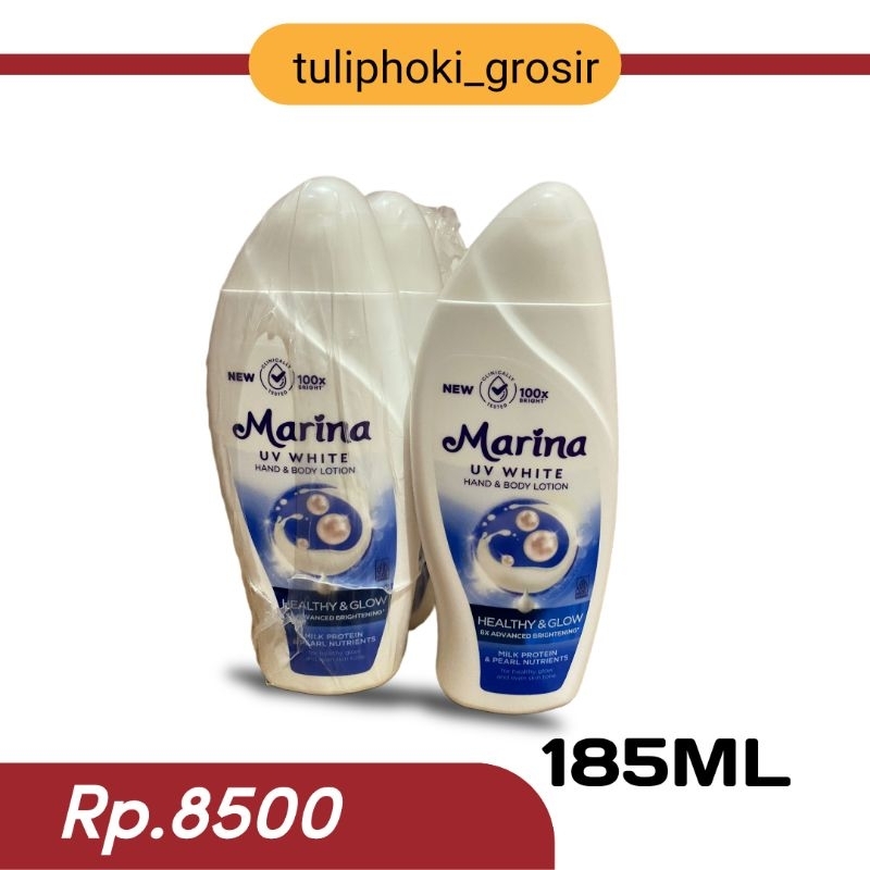 Jual MARINA HEALTHY GLOW UV WHITE GROW 185ML | Shopee Indonesia