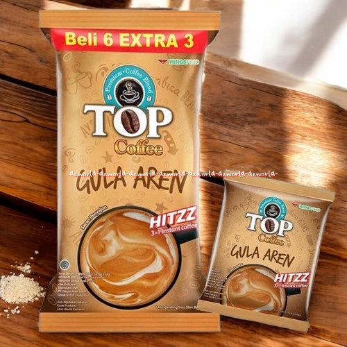 Jual Top Coffee 6sachet Gula Aren Hitzz 3in1 Kopi Bubuk Susu Brown ...