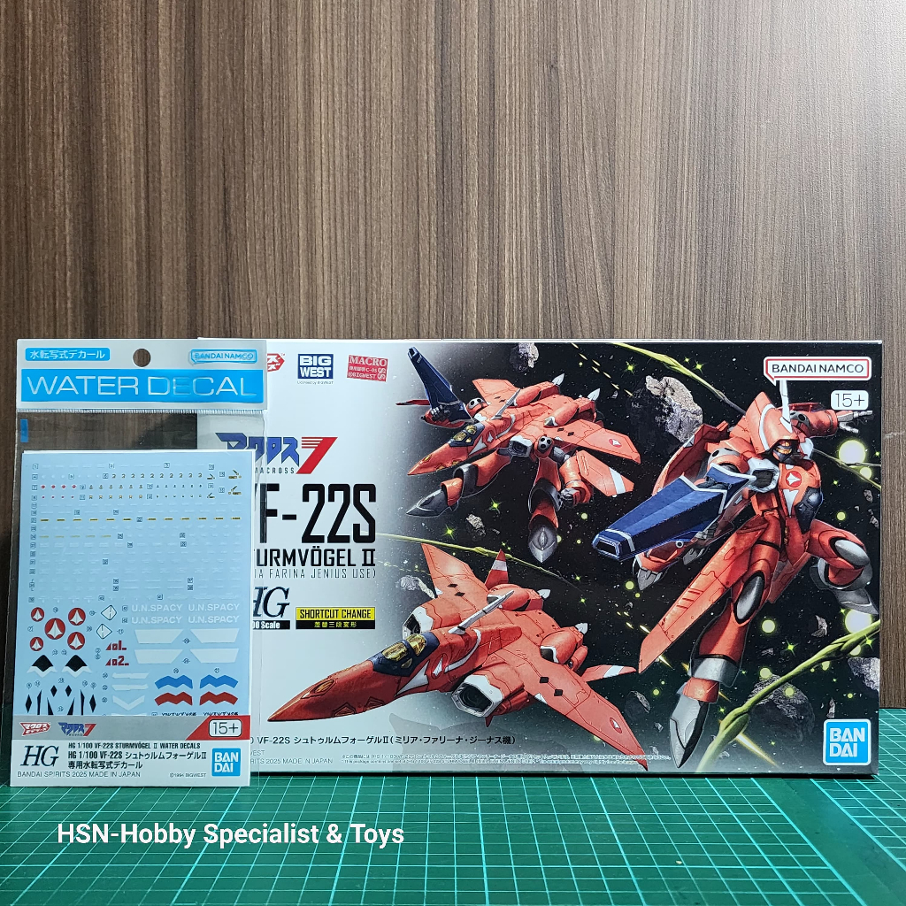 Jual HG VF-22S Sturmvogel II (Milia Fallyna Jenius Use) With Decal | Shopee Indonesia