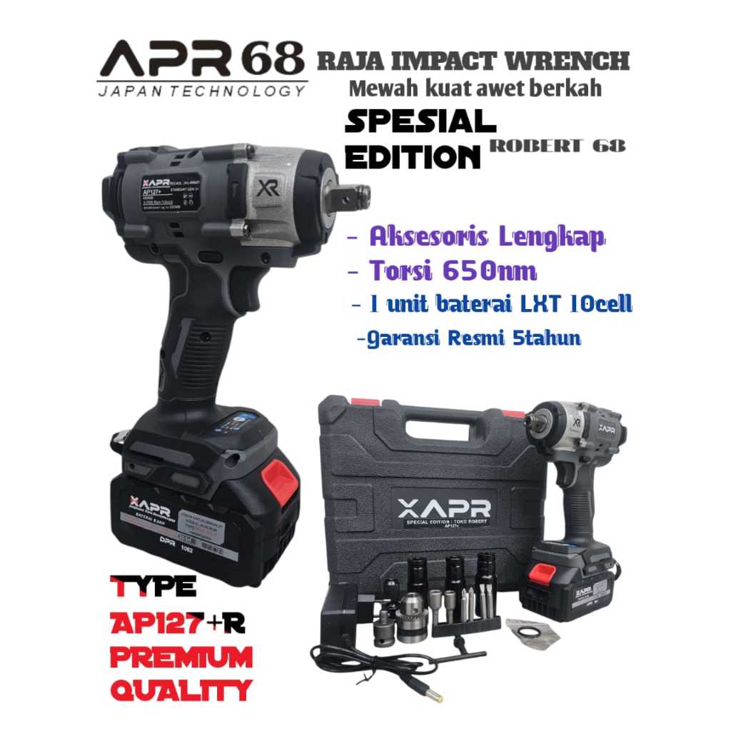 Jual IMPACT WRENCH GARANSI RESMI 650NM APR JAPAN model DeWalt pembuka ...