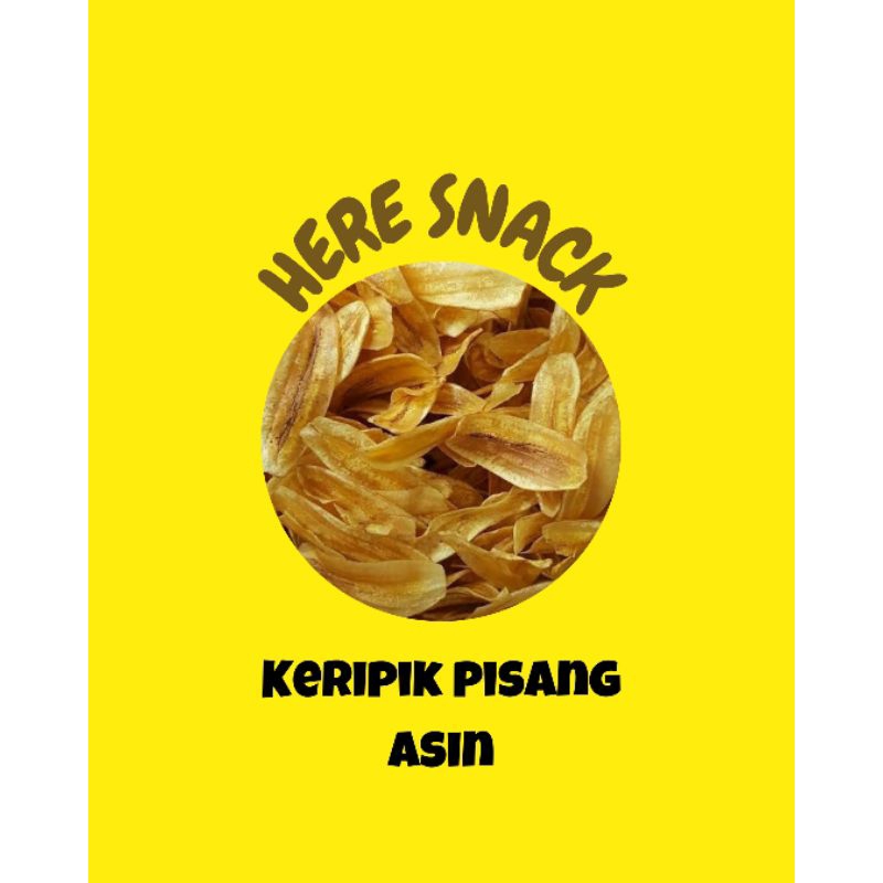 Jual Keripik pisang tipis asin homemade here snack | Shopee Indonesia