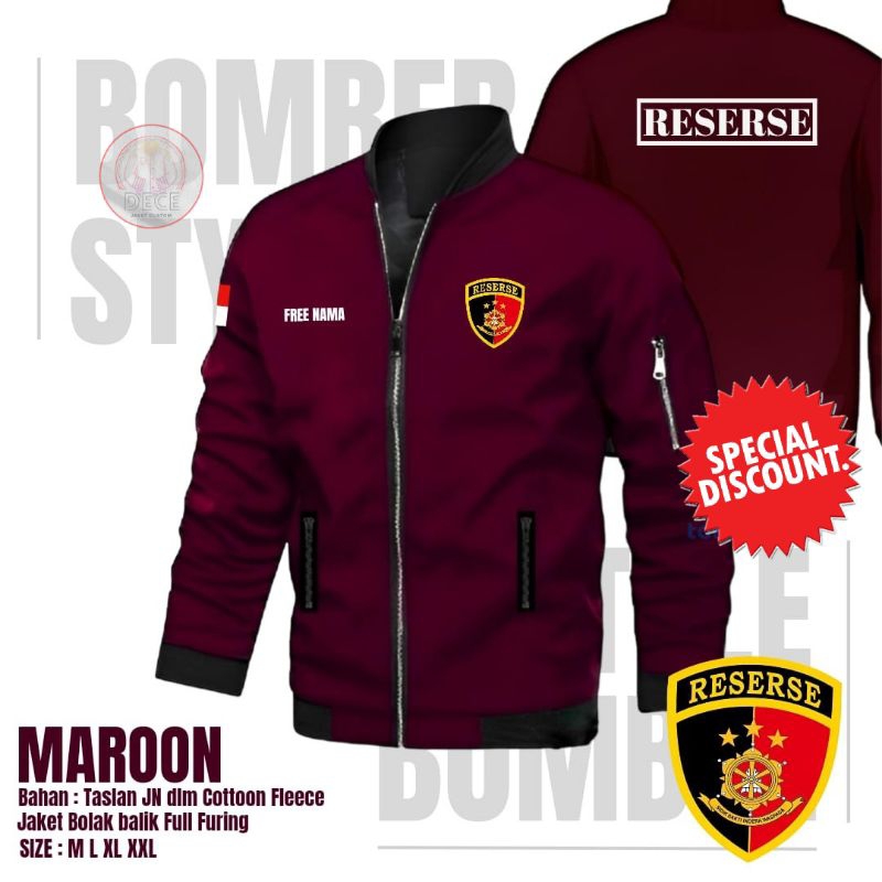 Jual JAKER CUSTOM BOMBER SERIES POLISI RESERSE PRIA WANITA TERBARU ...