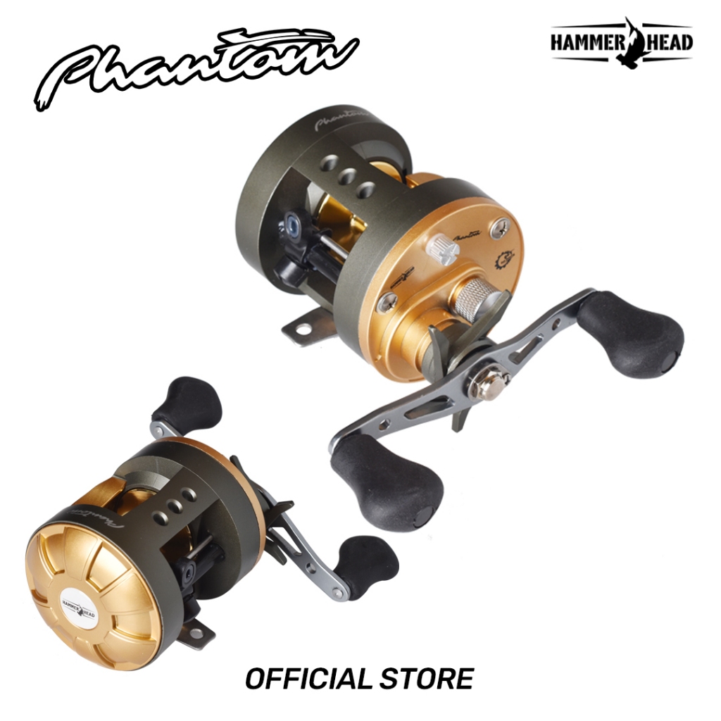 Jual HAMMER HEAD Reel Baitcasting PHANTOM 6+1Bb Handle Kiri Round ...