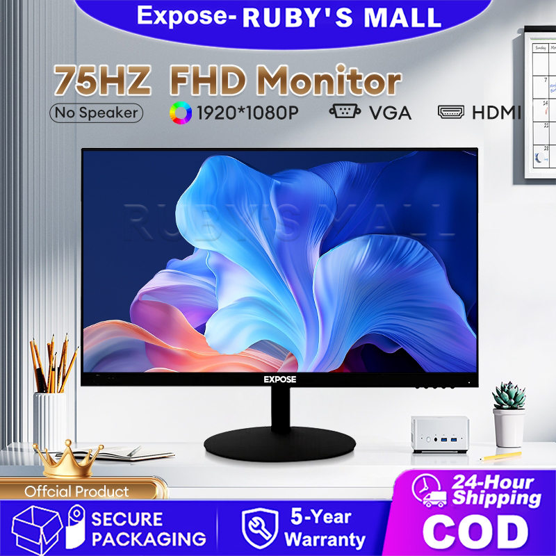 Jual monitor pc 19 inch gaming monitor 75hz for ps4 ps5 xbox flat ...