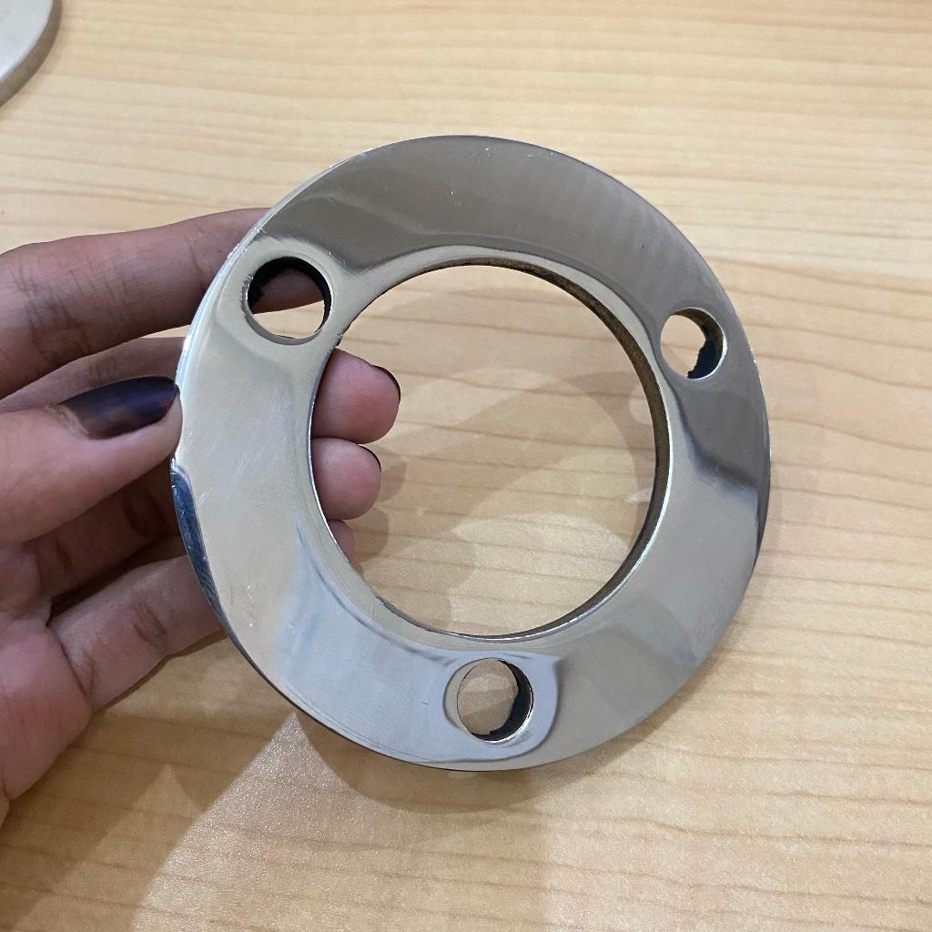Jual Tapak Baseplate plendes bulat 2" inch ss 201 dan SS 304 Tiang ...