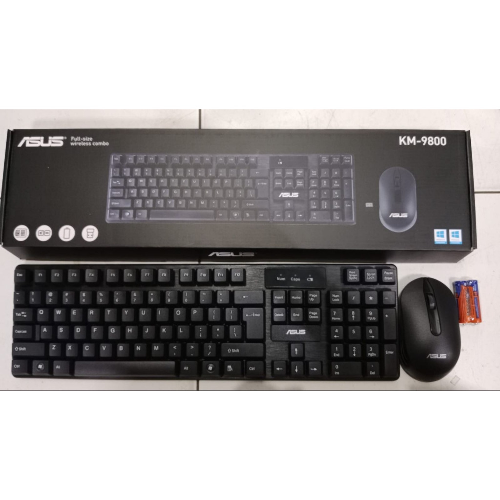 Jual Asus Wireless Keyboard Full size and Mouse combo KM-9800 | Shopee Indonesia