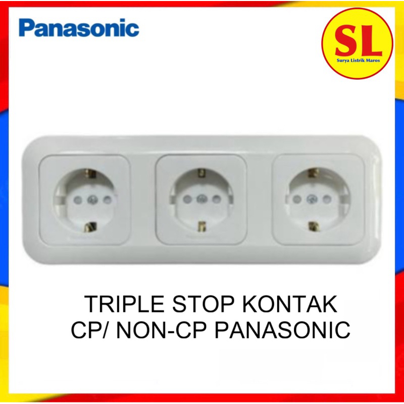 Jual PANASONIC STOP KONTAK TRIPLE / TRIPLE STOP KONTAK / STOP KONTAK (3 ...