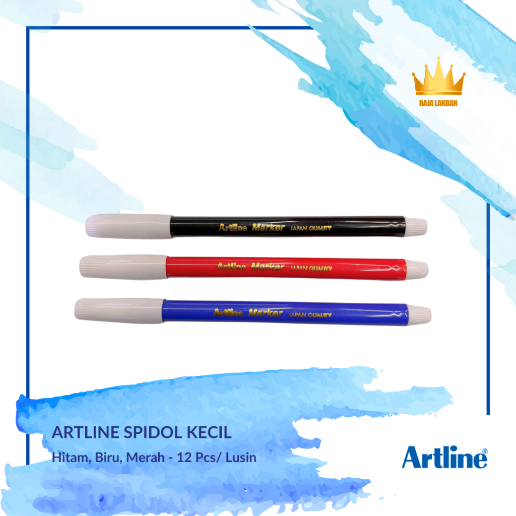 Jual Spidol Kecil Mini Artline EK 316/ Hitam/ Biru/ Merah - Lusin ...