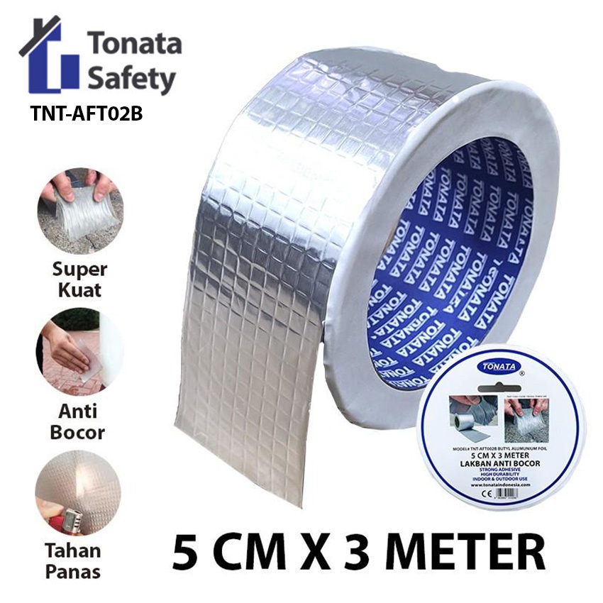 Jual Lakban Anti Bocor Lem Anti Air / Alumunium Foil Butyl Tape 5 cm x 3 m | Shopee Indonesia
