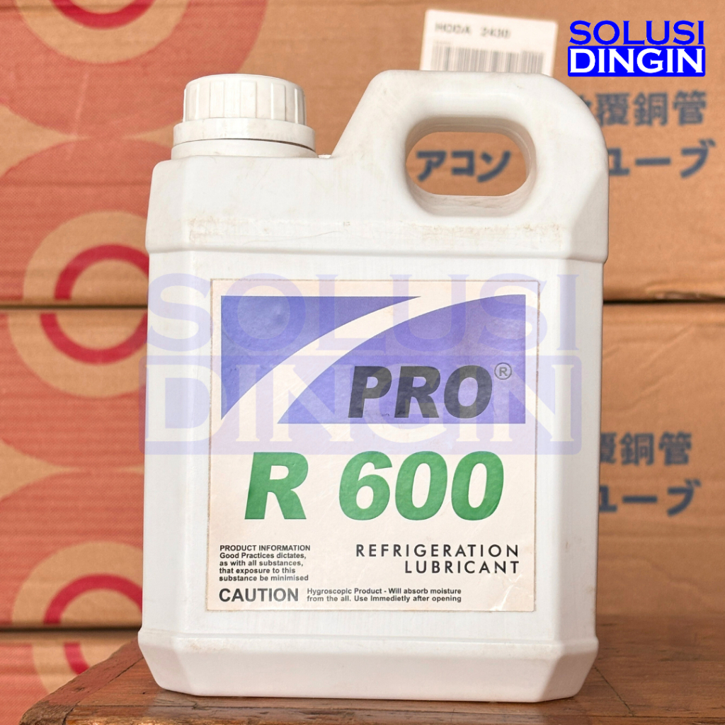 Jual Oli Kompresor AC OIL R600 PRO / OLI AC R600 PRO 1 LITER | Shopee ...