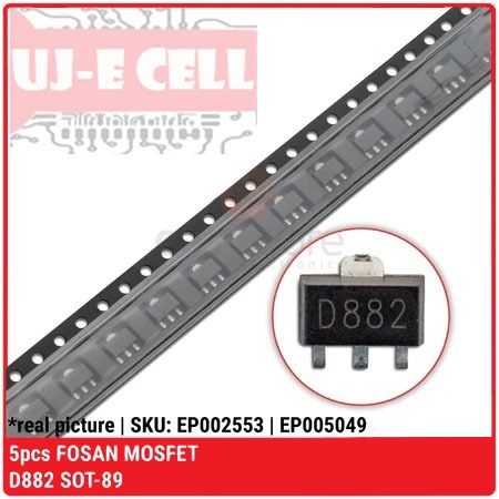 Jual Transistor D882 SOT-89 30V 3A Bipolar Transistor BJT D882 ...