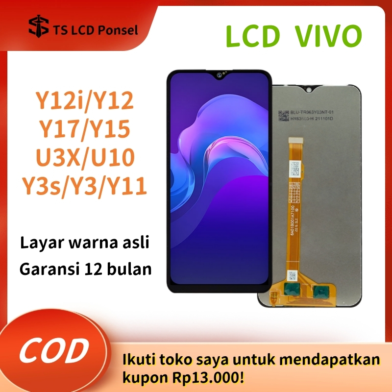 Jual 【Asli】LCD VIVO Y12 / Y12i/ Y17/ Y15/Y11/Y3/Y3S Original 100% Layar Touchscreen Layar ...