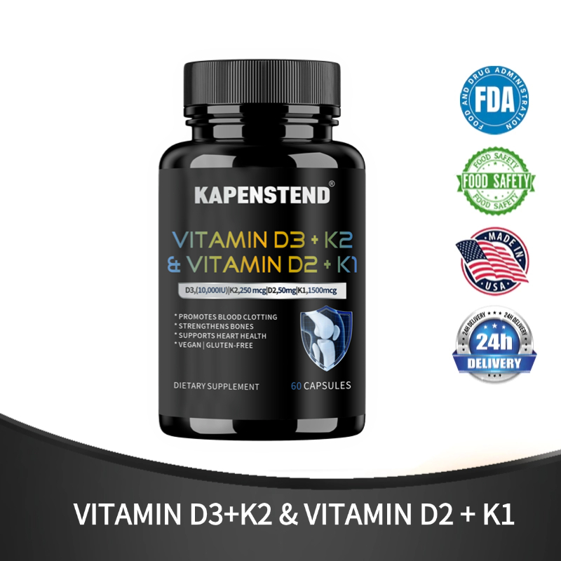 Jual KAPENSTEND Vitamin D3+D2+K2+K1 Kombinasi Emas｜Bahan Baku Murni ...