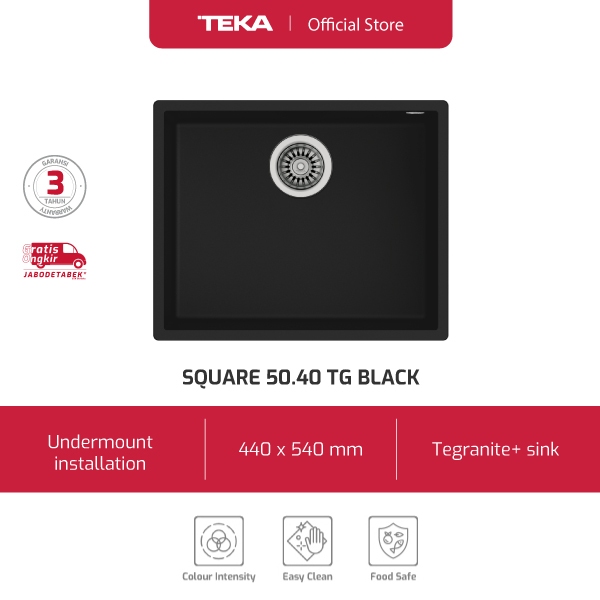 Jual Teka Sink Granit Square 50.40 TG Undermount Ex Display | Shopee ...
