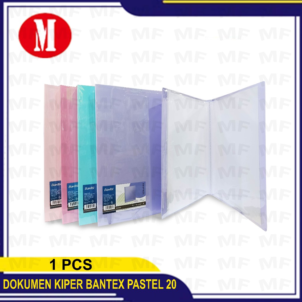 Jual Bantex Dokumen Keeper isi 20 Clear Holder Bantex Pastel isi 20 ...