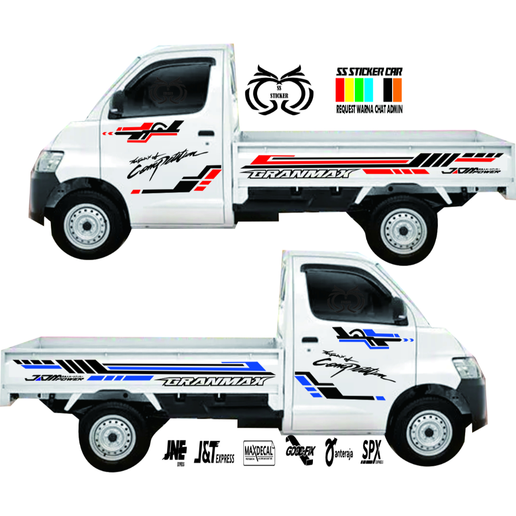 Jual Stiker List Body Granmax 1.5 pick up/ Sticker grand max pickup ...