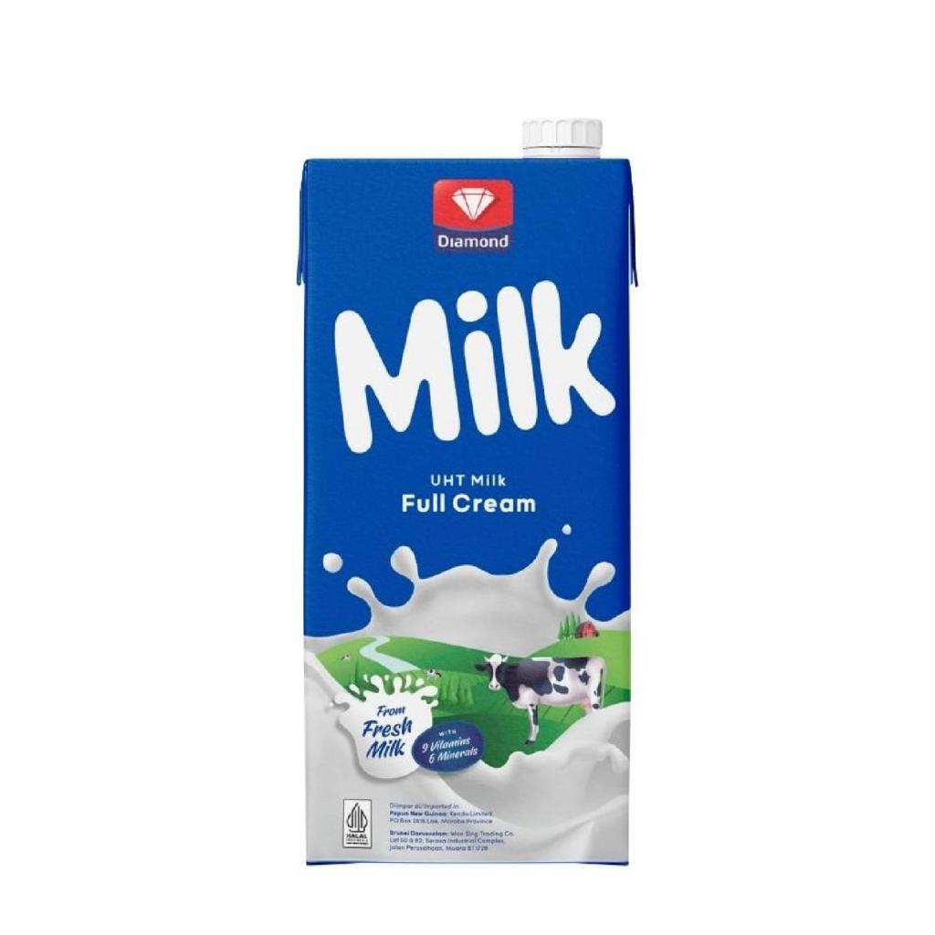 Jual Diamond UHT 1 Liter Full Cream Milk - Coated Bottle | Shopee Indonesia