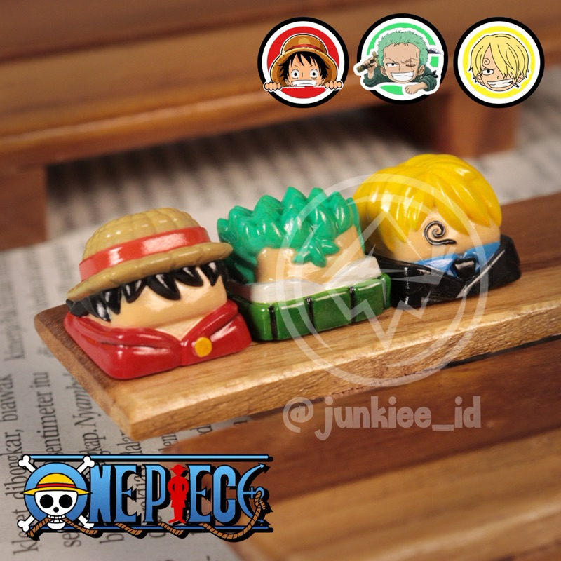 Jual One piece artisan keycaps luffy keycaps zoro keycaps sanji keycaps ...