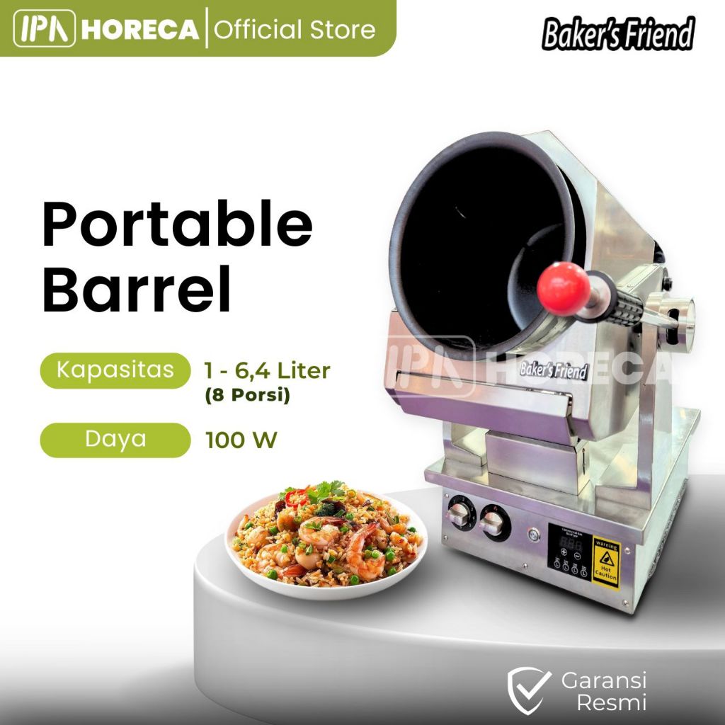 Jual Baker's Friend Portable Barrel Cooking Mixer - Mesin Pengaduk dan ...