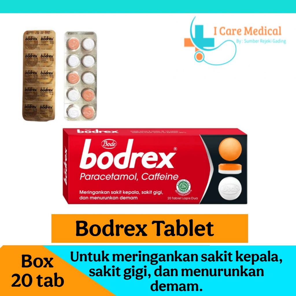 Jual Bodrex 20 Tablet per Box - Meringankan sakit kepala, sakit gigi ...