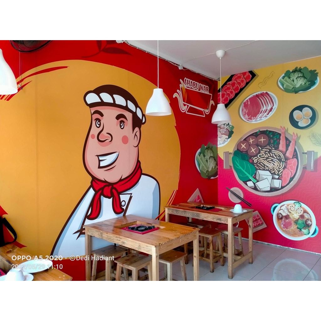 Jual backwall/stiker dinding/branding/backdrop INCLUDE PASANG | Shopee ...