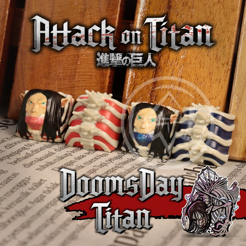 Jual AOT artisan keycaps doomsday titan keycaps eren yeager attack ...