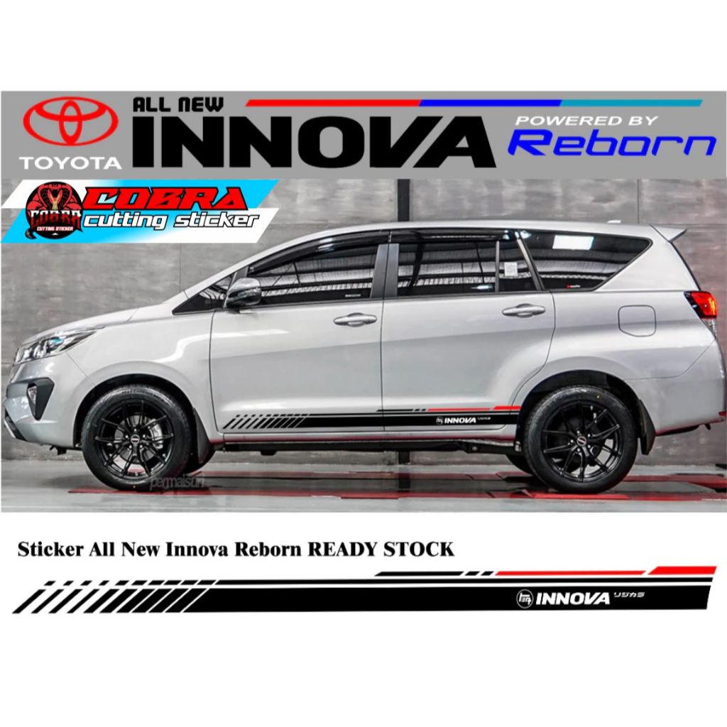 Jual STICKER STIKER VARIASI MOBIL TOYOTA INNOVA REBORN CUTTING STICKER ...