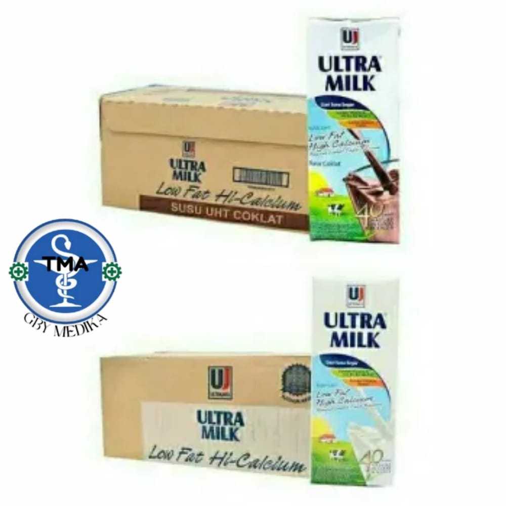 Jual Susu Ultra Milk Low Fat Coklat Plain dan Full cream 250ml 1 Dus/ Karton | Shopee Indonesia