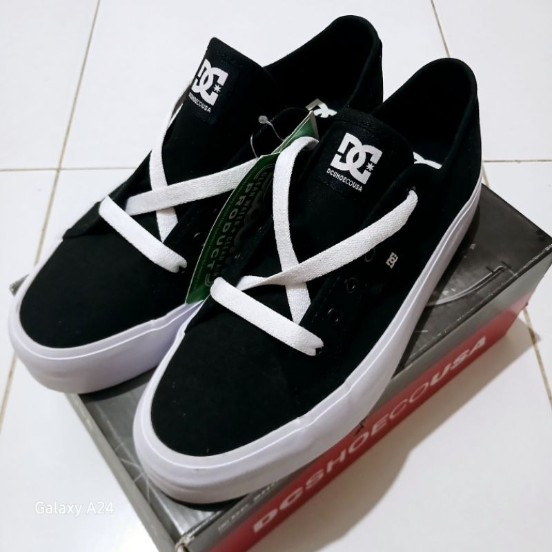Jual Sepatu DC shoes Manual Platform Black White (women ) | Shopee ...