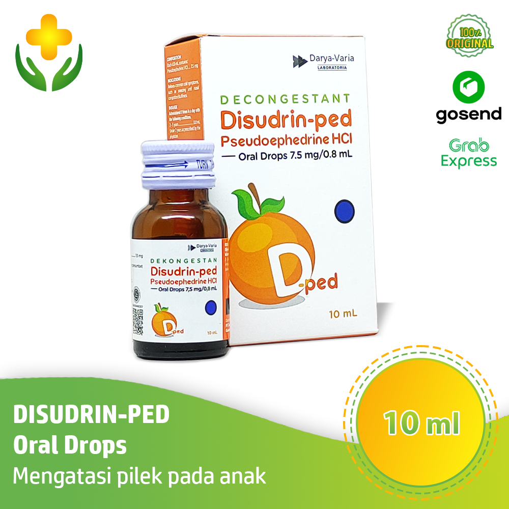 Jual Disudrin-Ped Drops 10 ml Obat Pilek Hidung Tersumbat Anak | Shopee ...