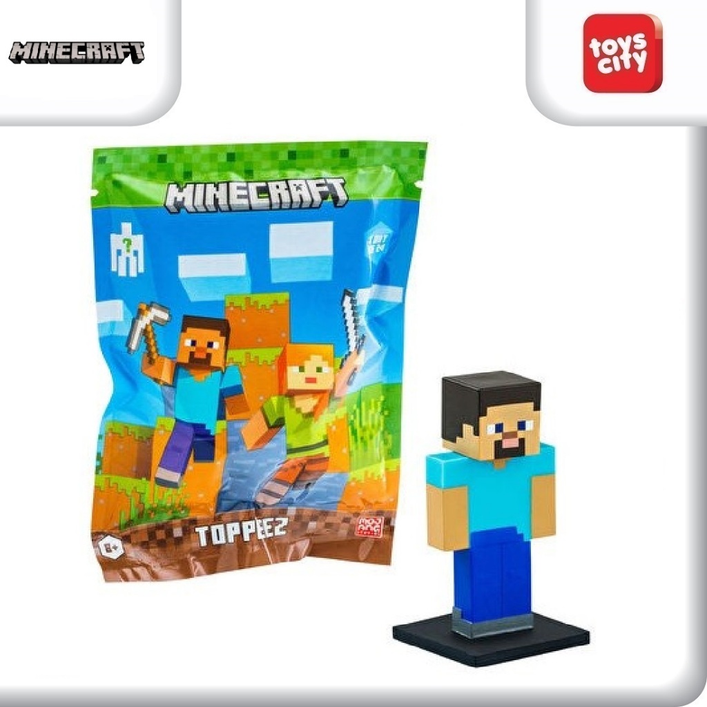 Jual Minecraft 3D Toppeez Foil Bag, 1 Pcs Blind Pack Random Figure ...