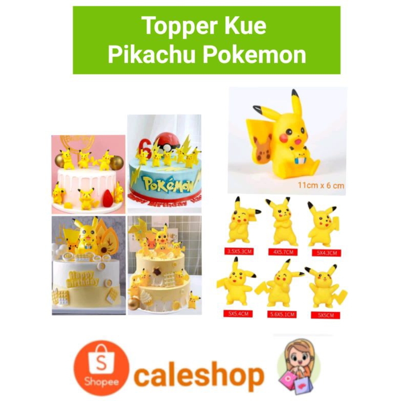 Jual Topper Kue Ulang Tahun Anak Pokemon Pikachu | Shopee Indonesia