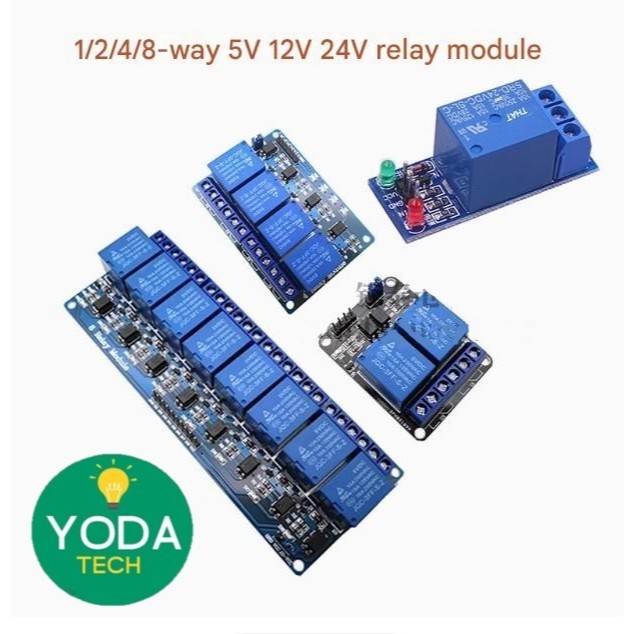 Jual Relay Module With Optocoupler Isolator Low Level Trigger Board ...