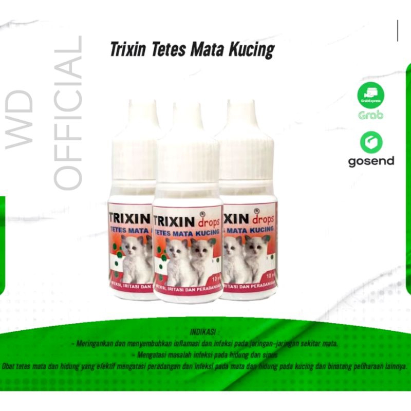 Jual TRIXIN CAT OBAT TETES MATA UNTUK KUCING YANG TERKENA IRITASI ...