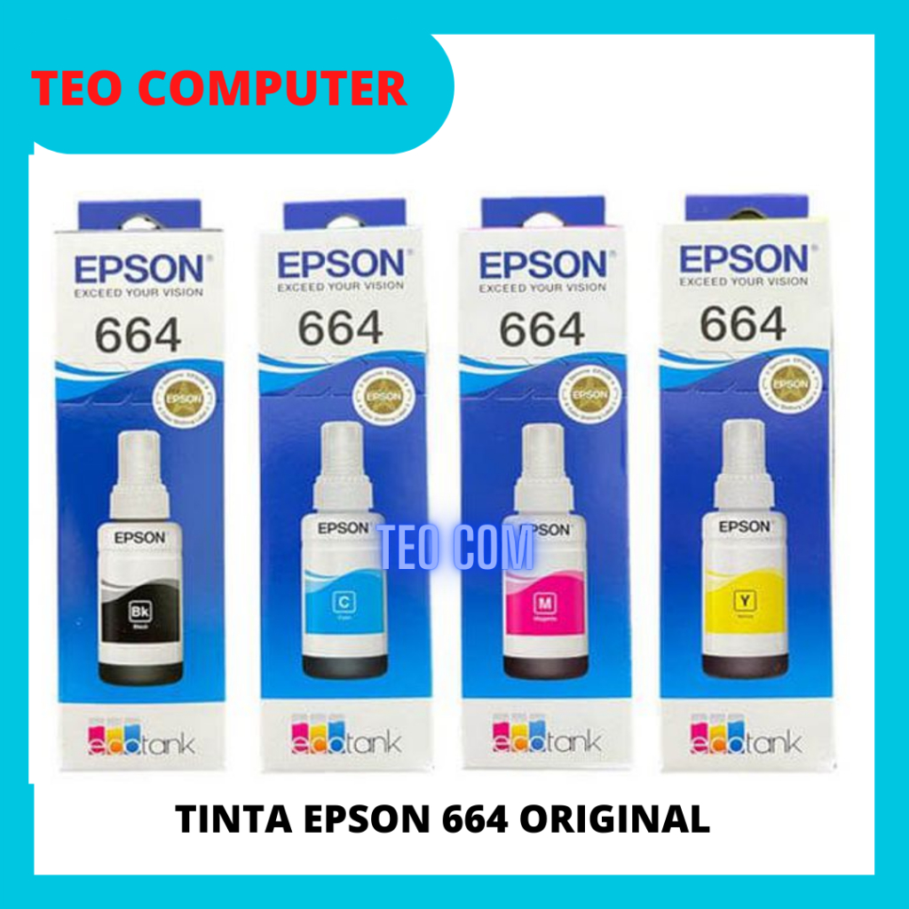 Jual TINTA EPSON 664 ORIGINAL / TINTA 664 EPSON ORIGINAL / TINTA EPSON ORI | Shopee Indonesia