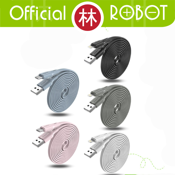 Jual Robot RGL100S Data Cable Lightning 2.4A Colorful New RGL100 ...