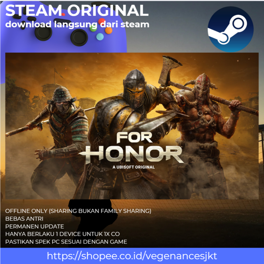 Jual For Honor PC Game Sharing Original + Latest Update | Shopee Indonesia