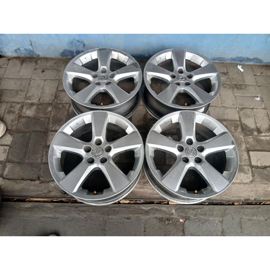 Jual Velg Second Original Harrier Ring 18 Baud 5x114.3 Innova Camry ...