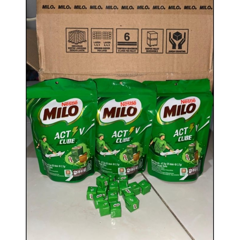 Jual Nestle Milo Active Cube // Permen milo // Cube kotak | Shopee ...