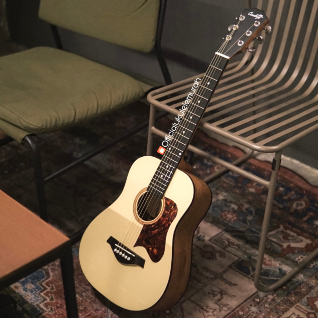 Jual Gitar Akustik Mini Junior 3/4 String Cowboy Coklat Muda Custom ...