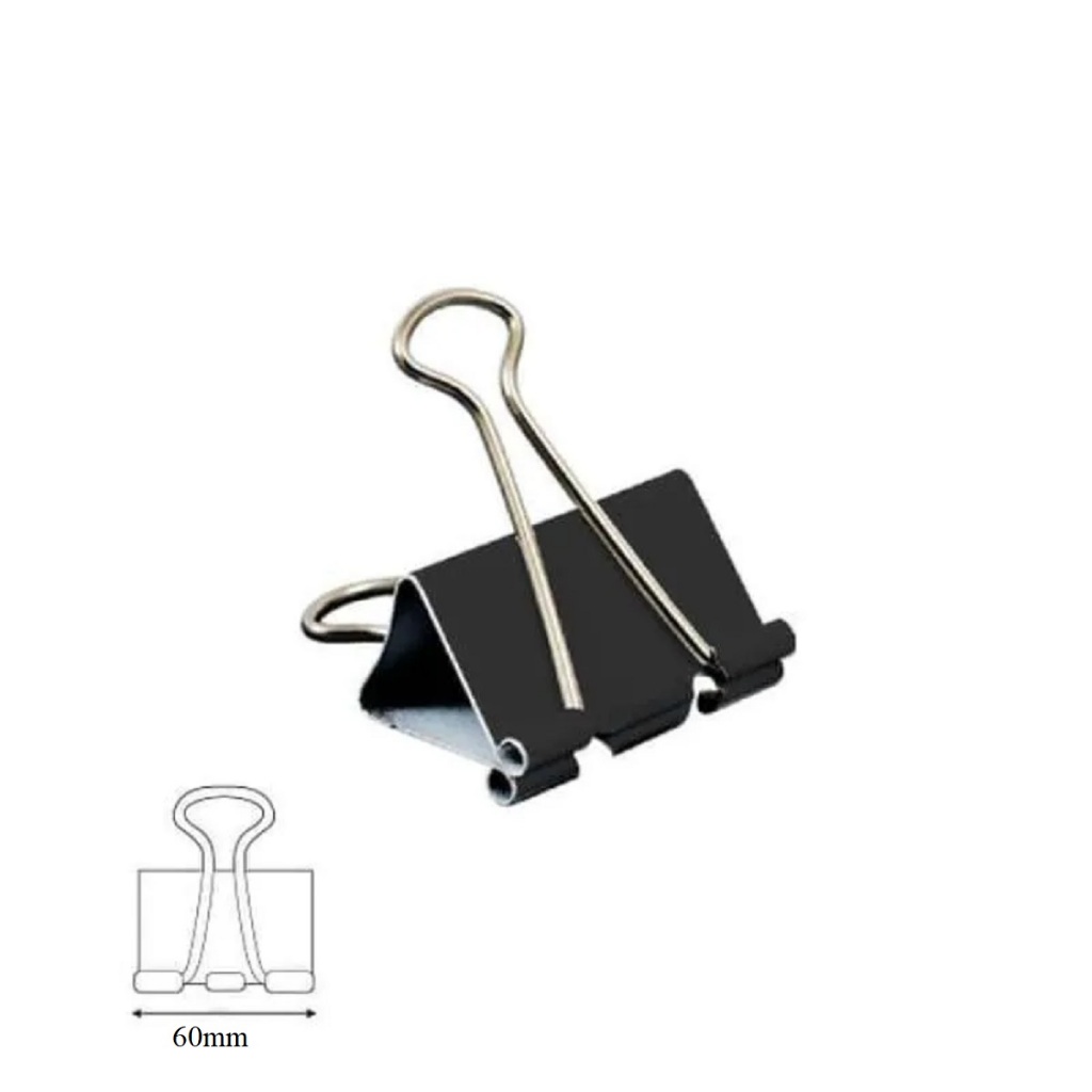 Jual Binder Klip Besar / Binder Clip Jumbo / Klip Hitam Besar (60mm) No ...