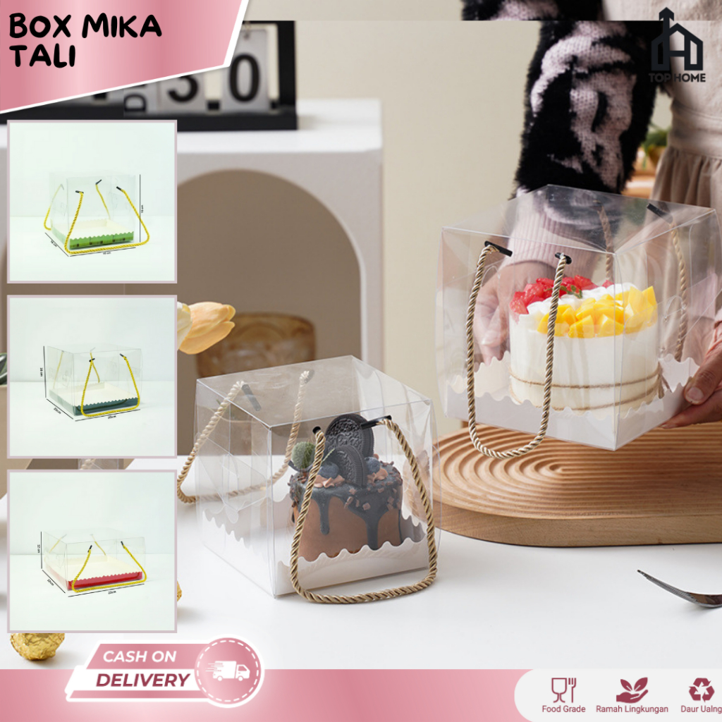 Jual Box Mika Transparan / Box Mika / Box Mika Handle / Box Tali / Box ...