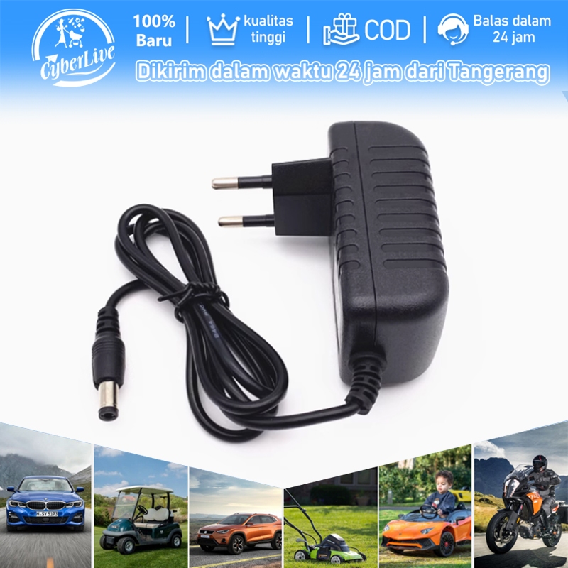 Jual Charger Mobil PMB | Adaptor Mobil Aki Anak 12.6V 1000mAh/1Amper ...