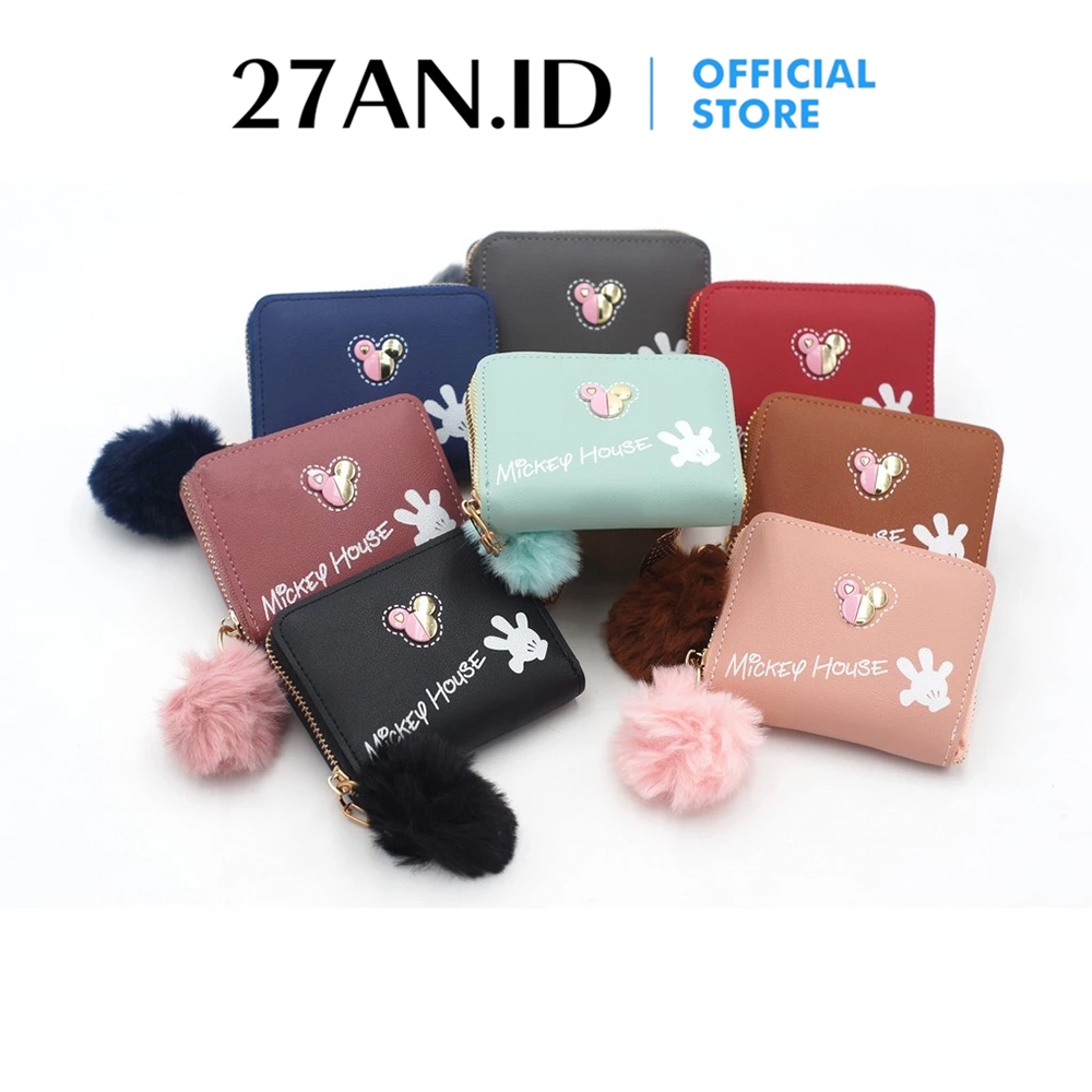 Jual (27AN.ID) COD DOMPET WANITA D25+POM2 KOREAN FASHION TRENDY FASHION WALLET | Shopee Indonesia